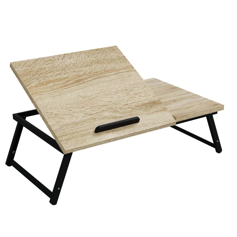 HAGO24 Laptoptisch 54x34cm Eiche Sonoma Lapdesk Notebooktisch Betttis ...