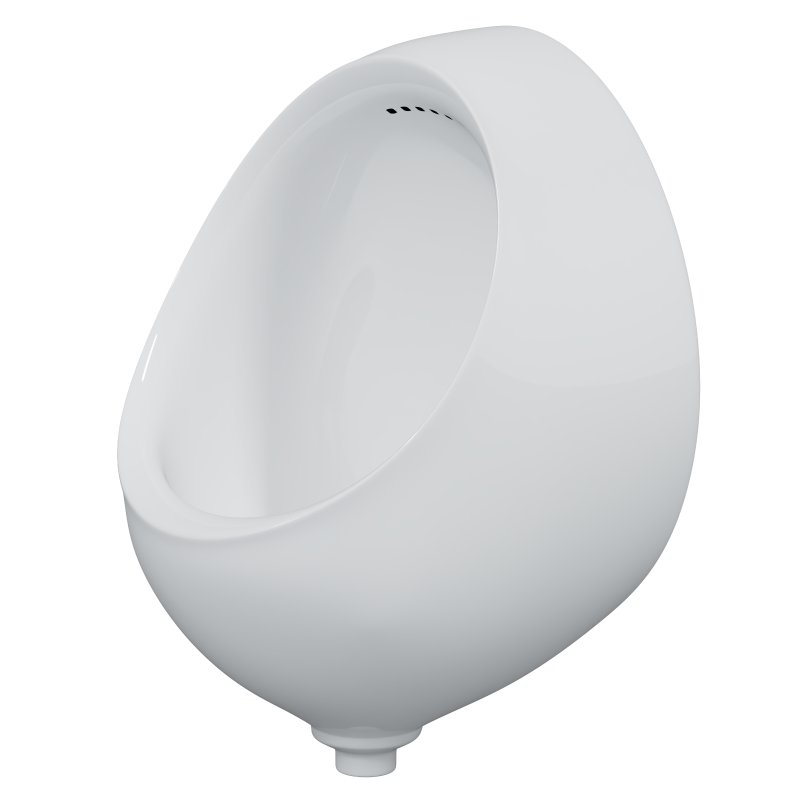 HAGO24 Urinal Pissoir Keramik Urinalbecken Wandmontage Zulauf hinten ...